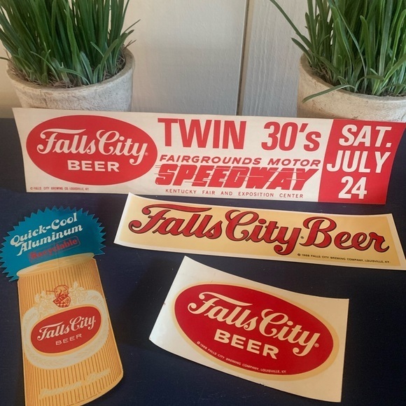 falls city beer | Dining | Vintage Falls City Beer Ale Stickers Decals ...